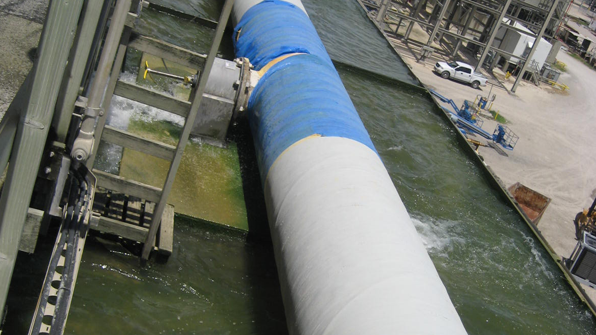 Long-Term Solution to Leaking Cooling Tower Water Supply Line | STRUCTURAL