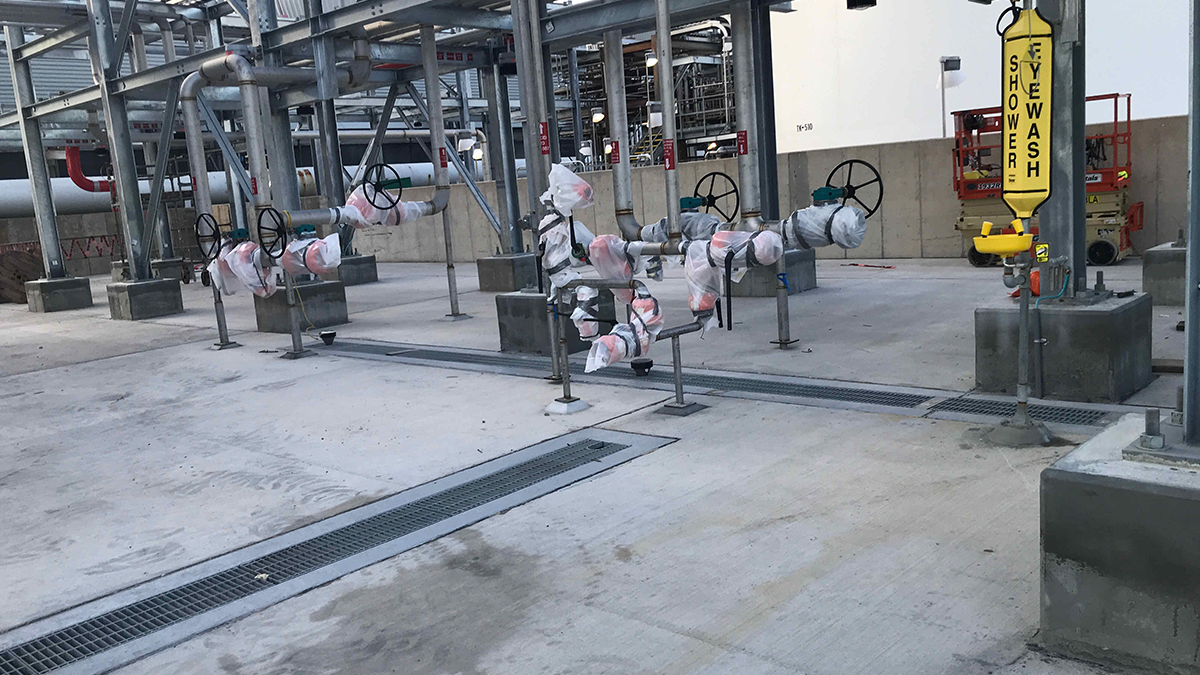 Chemical Resistant Coating Applied to Containment Area | STRUCTURAL