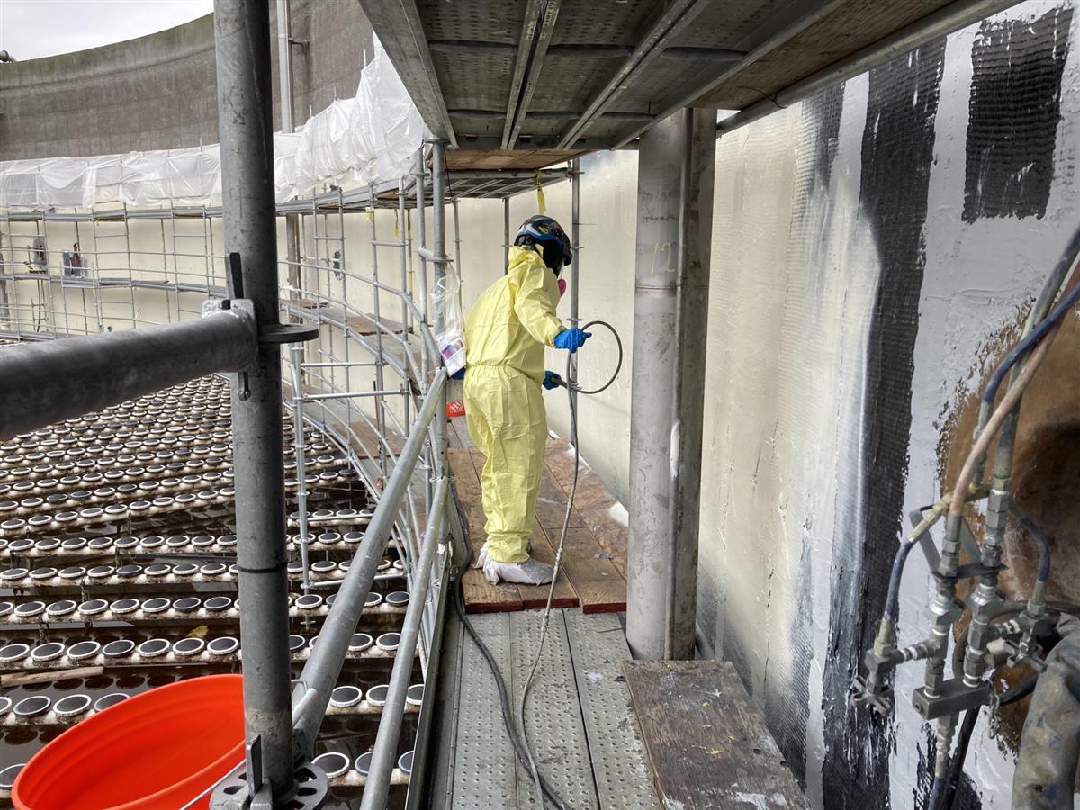 Spiral-Wrapped Post-Tensioned Concrete Aeration Tank Repair | STRUCTURAL