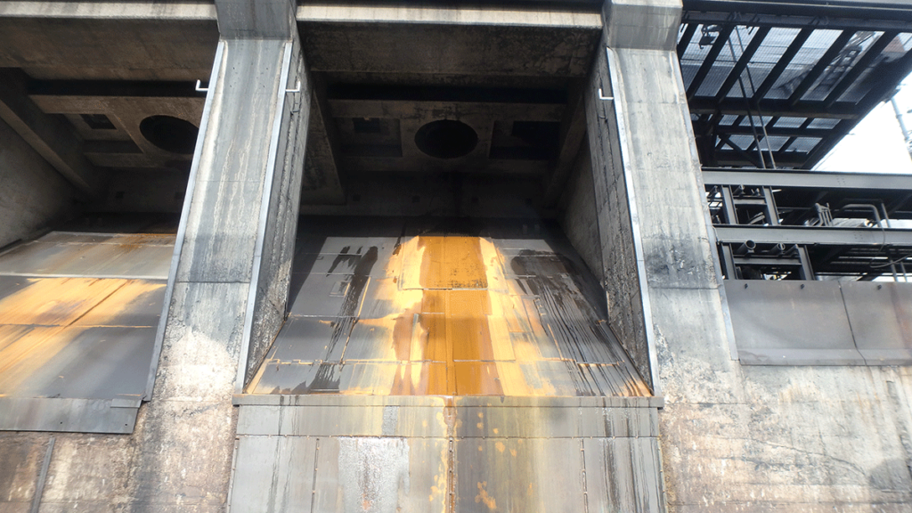 Delayed Coking Unit Chute Plate System - Structural